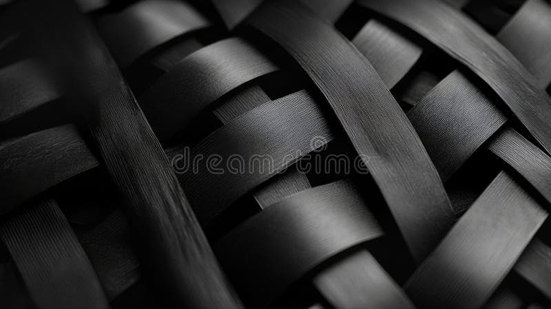 Abstract Black Woven Pattern Design Texture Stock Illustration ...