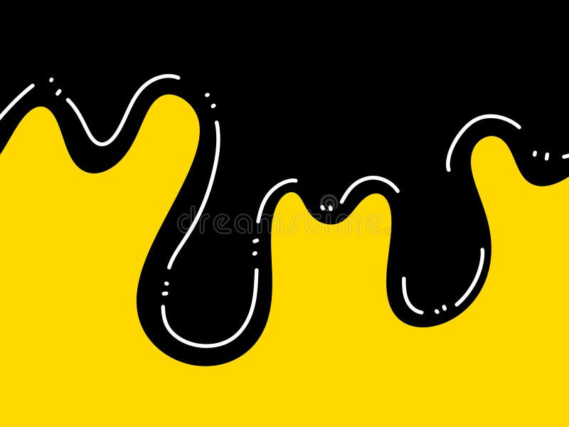 Abstract Black and Yellow Background with Some Special Objects Stock ...