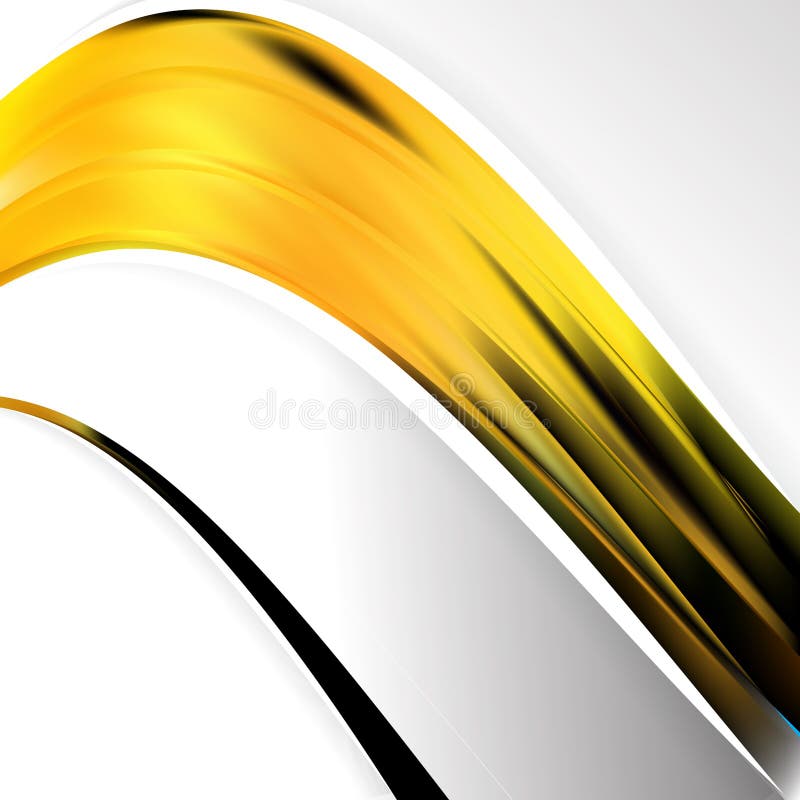 Abstract Black and Yellow Wave Business Background Design Template ...
