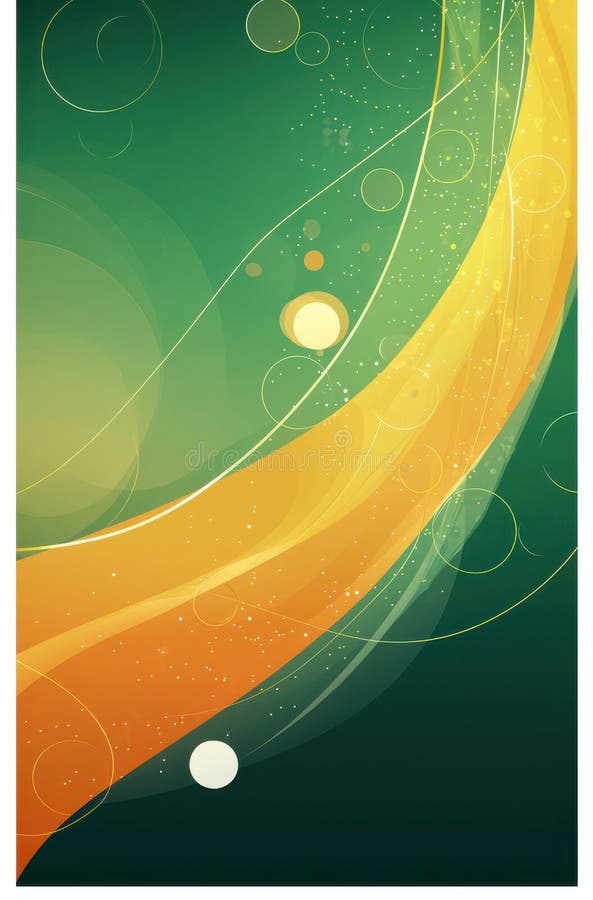 Abstract Blank Card Design with Rounded Corners Featuring Orange and ...