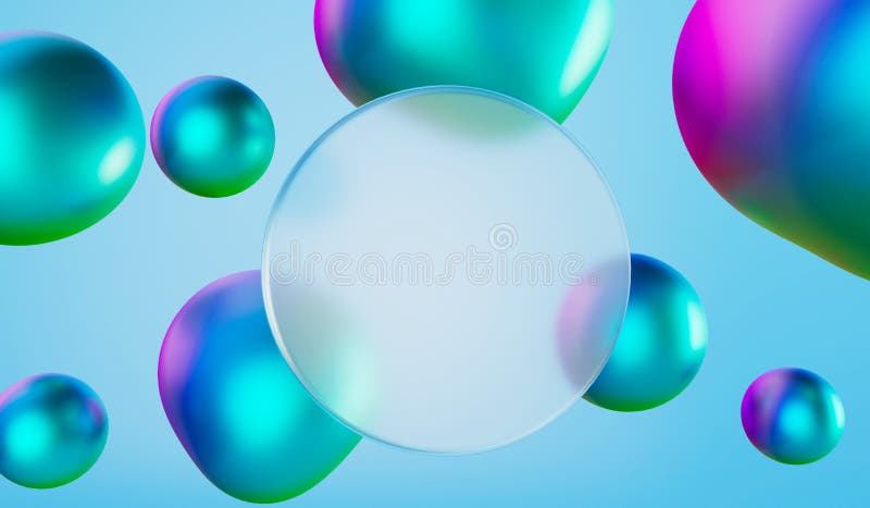 Abstract Blank Frosted Glass Background Glass Morphism Effect Stock Illustration Illustration