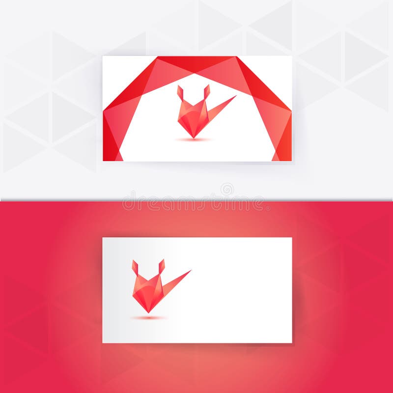 Abstract Blank Name Card Template for Business Artwork Stock ...