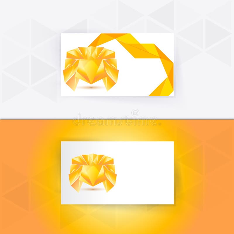 Abstract Blank Name Card Template for Business Artwork Stock ...