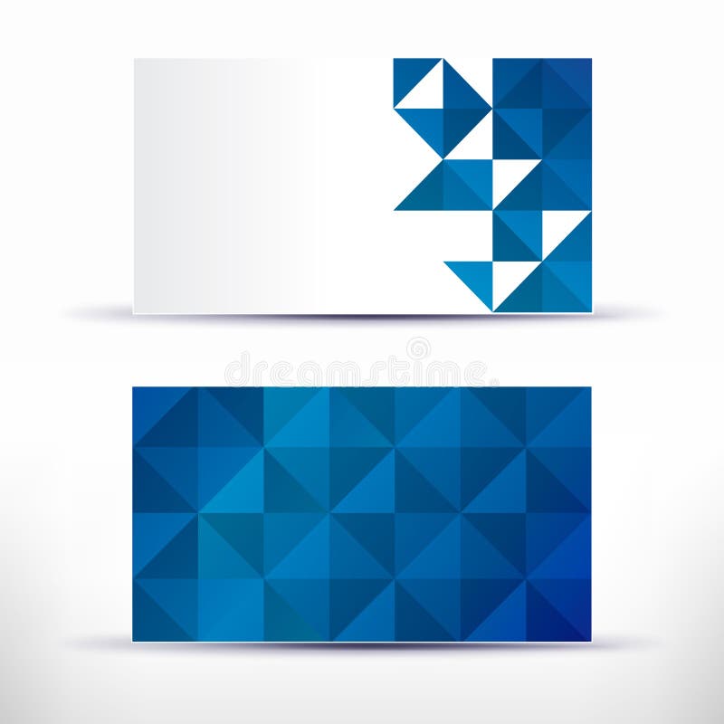 Abstract Blank Name Card Template for Business Artwork Stock ...
