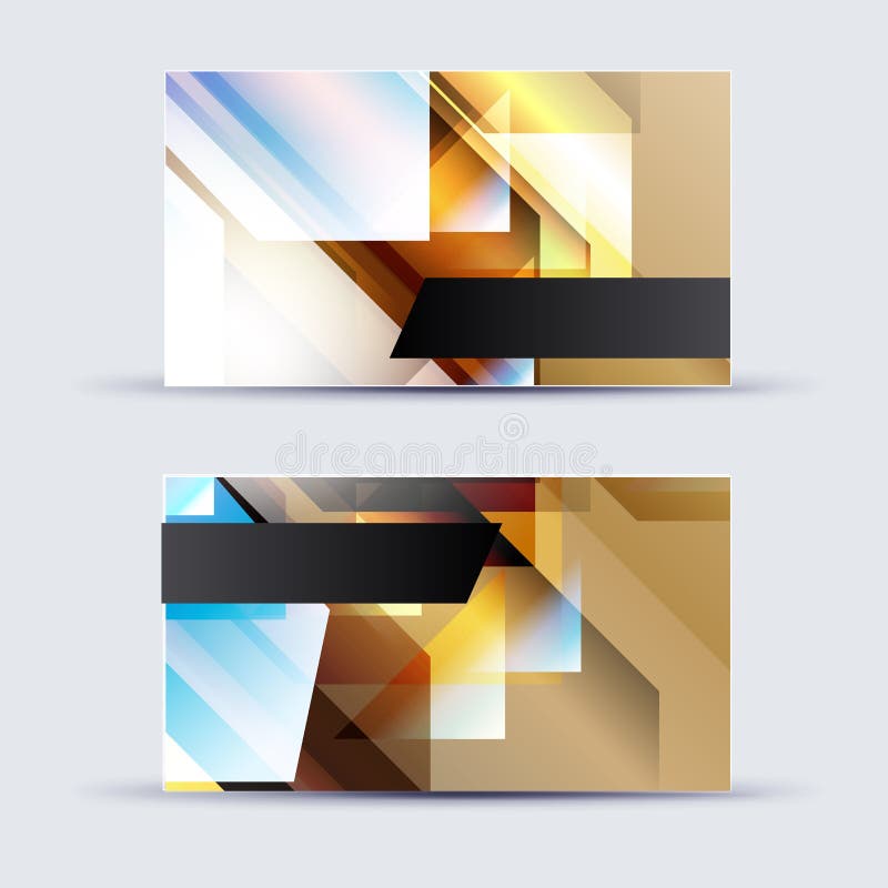 Abstract Blank Name Card Template for Business Artwork Stock ...