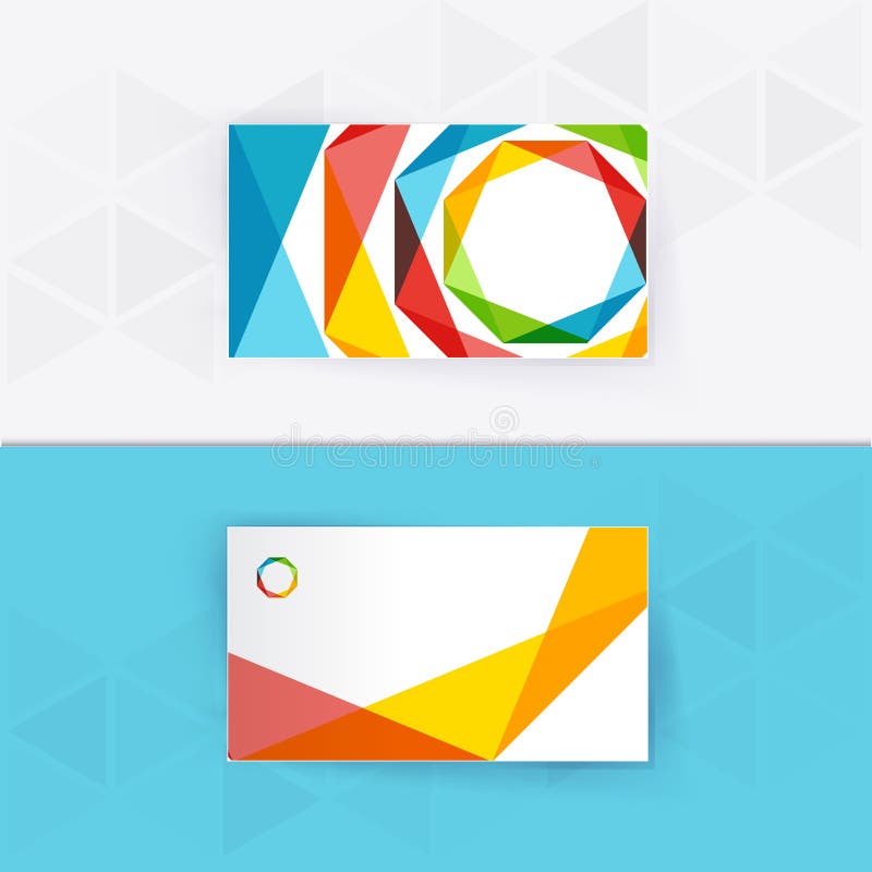 Abstract Blank Name Card Template for Business Artwork Stock ...