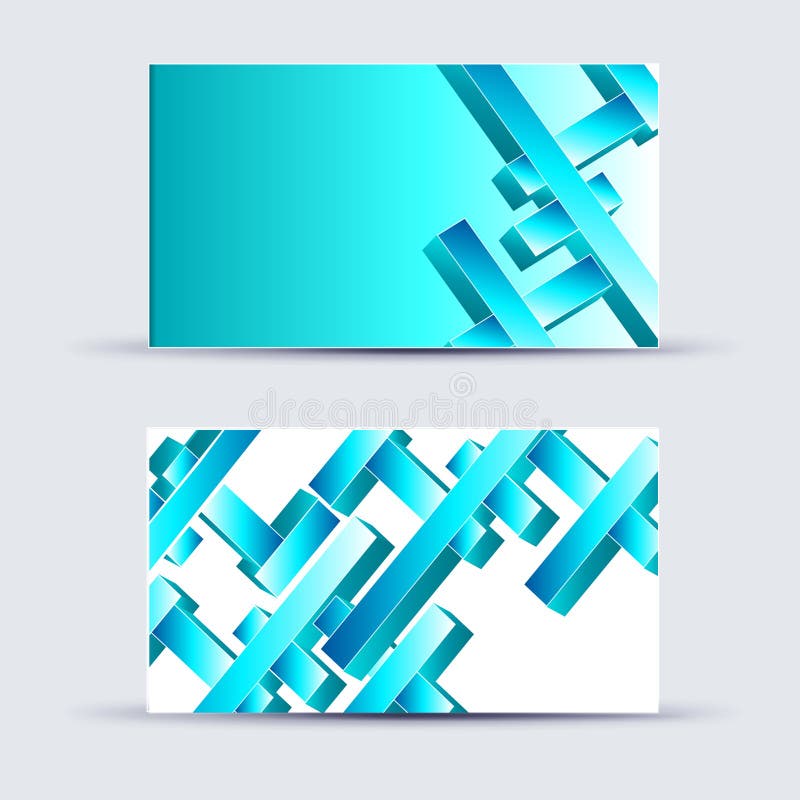 Abstract Blank Name Card Template for Business Artwork Stock ...