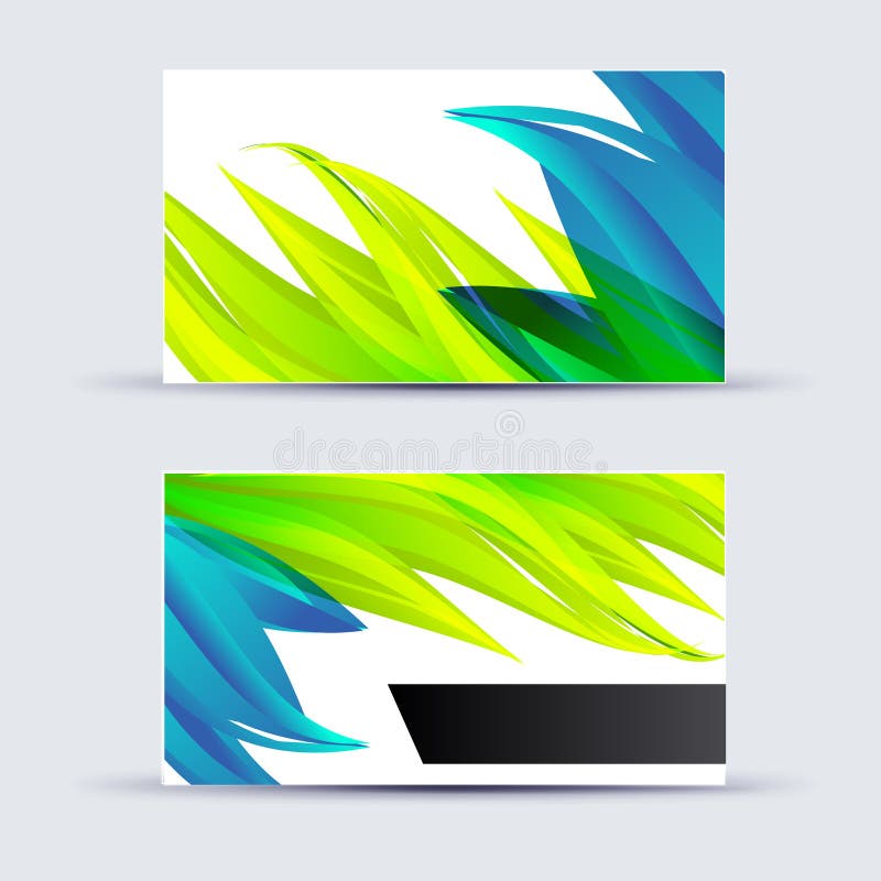 Abstract Blank Name Card Template for Business Artwork Stock ...