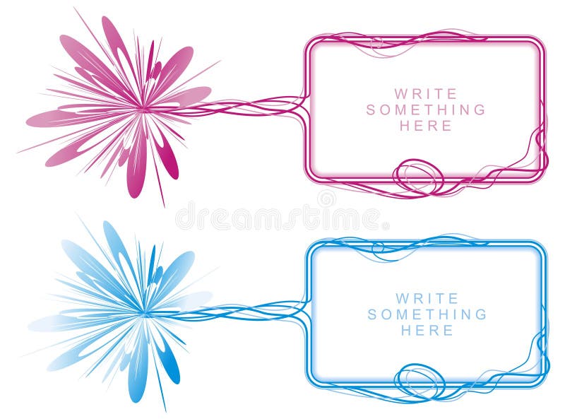 Abstract blank posters stock illustration. Illustration of blue - 7831562