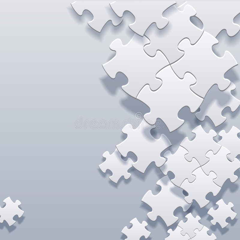 Abstract Blank Puzzles Concept Vector Stock Vector - Illustration of ...