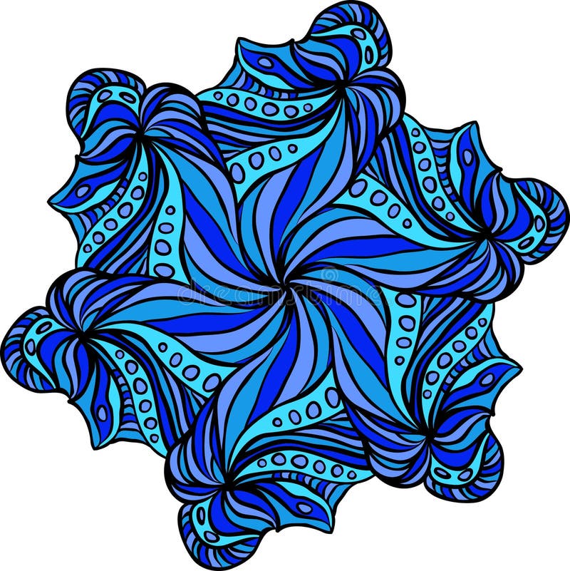 Abstract Blauw Hexagonaal Patroon Vector Illustratie - Illustration of ...