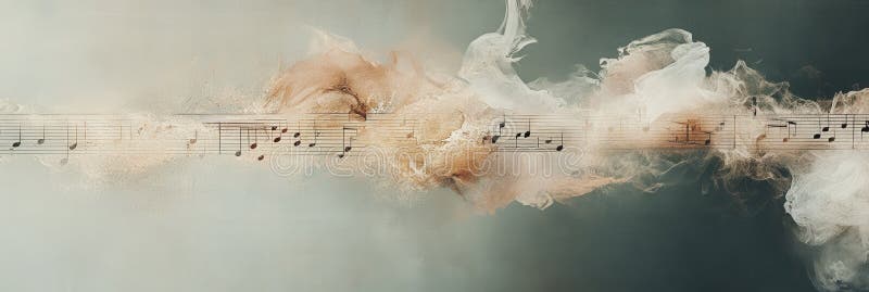 Abstract Blend of Melody and Color in Dynamic Motion Stock Illustration ...