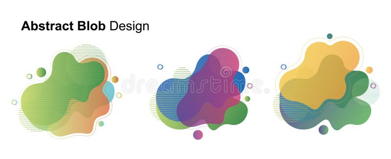 Fluid Shape Abstract Blob Design Stock Vector - Illustration of ...