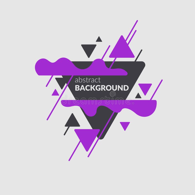 Abstract Blobs and Geometric Shapes on a Background Stock Vector ...