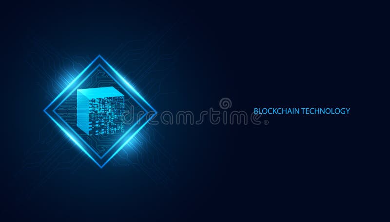 Abstract Blockchain Network Background, 3d Render Stock Illustration ...