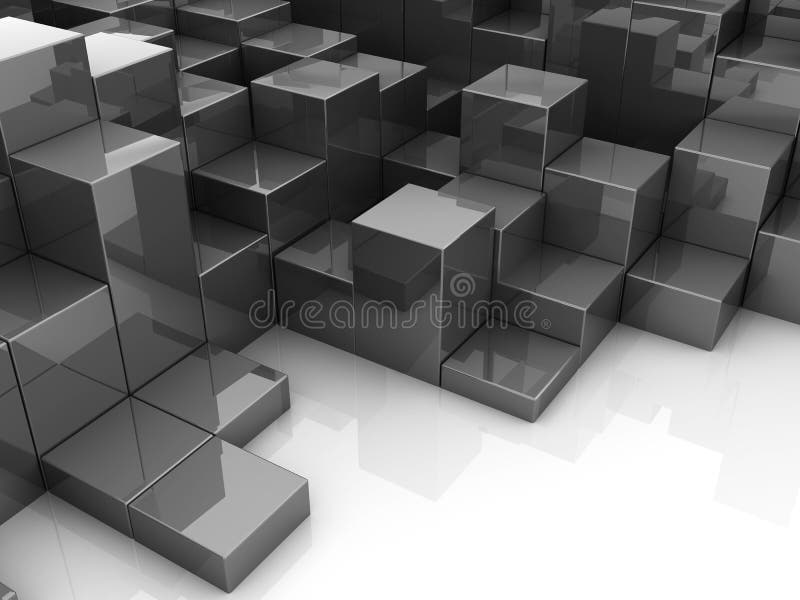 Abstract blocks stock illustration. Illustration of steel - 19787417