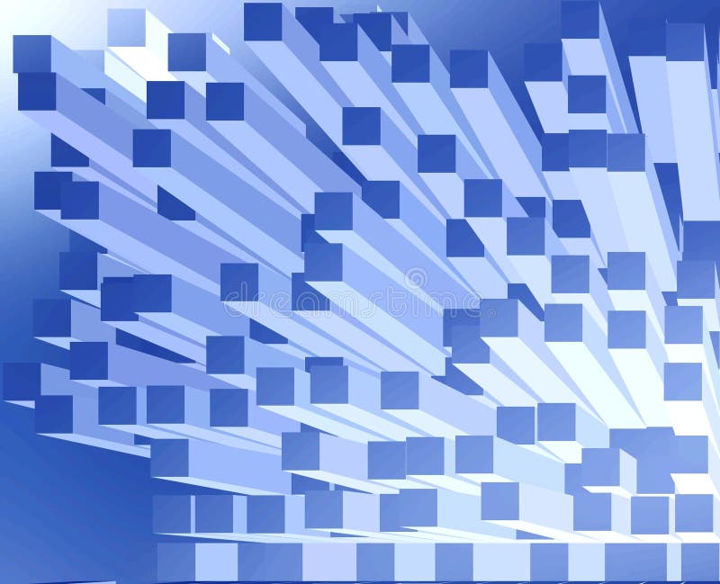 Abstract blocks stock illustration. Illustration of projection - 43057060