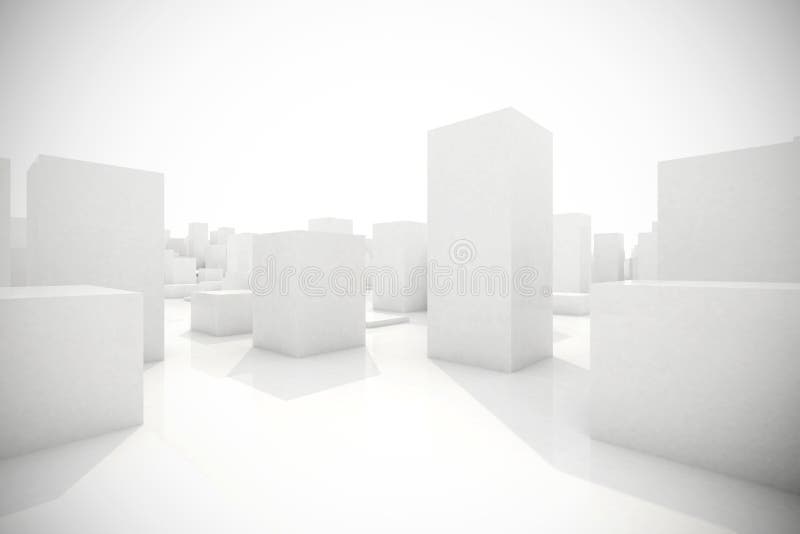 Abstract blocks city stock illustration. Illustration of number - 35373815