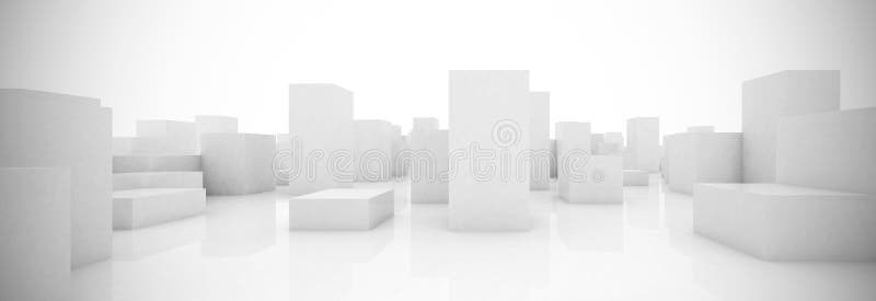 Abstract blocks city stock illustration. Illustration of business ...