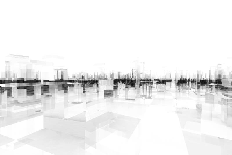 Abstract blocks city stock illustration. Illustration of blocks - 56840414