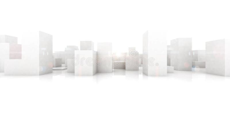 Abstract blocks city stock illustration. Illustration of clipart - 37206304