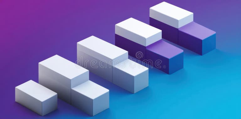 Abstract Blocks Form a Progression with Growth Concept Stock ...