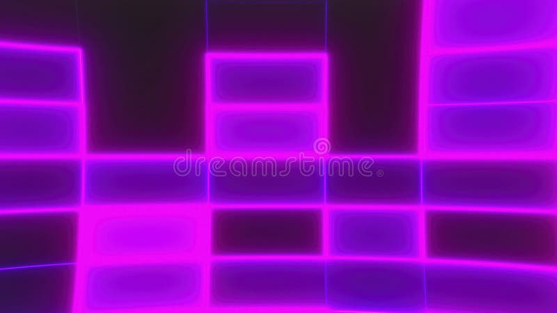 Abstract Blocks of Neon Lines Stock Illustration - Illustration of ...