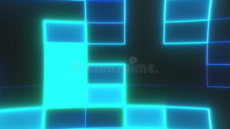 Abstract Blocks of Neon Lines Stock Footage - Video of energy, white ...