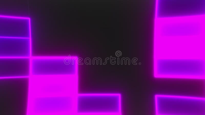 Abstract Blocks of Neon Lines Stock Video - Video of loop, grid: 338553737