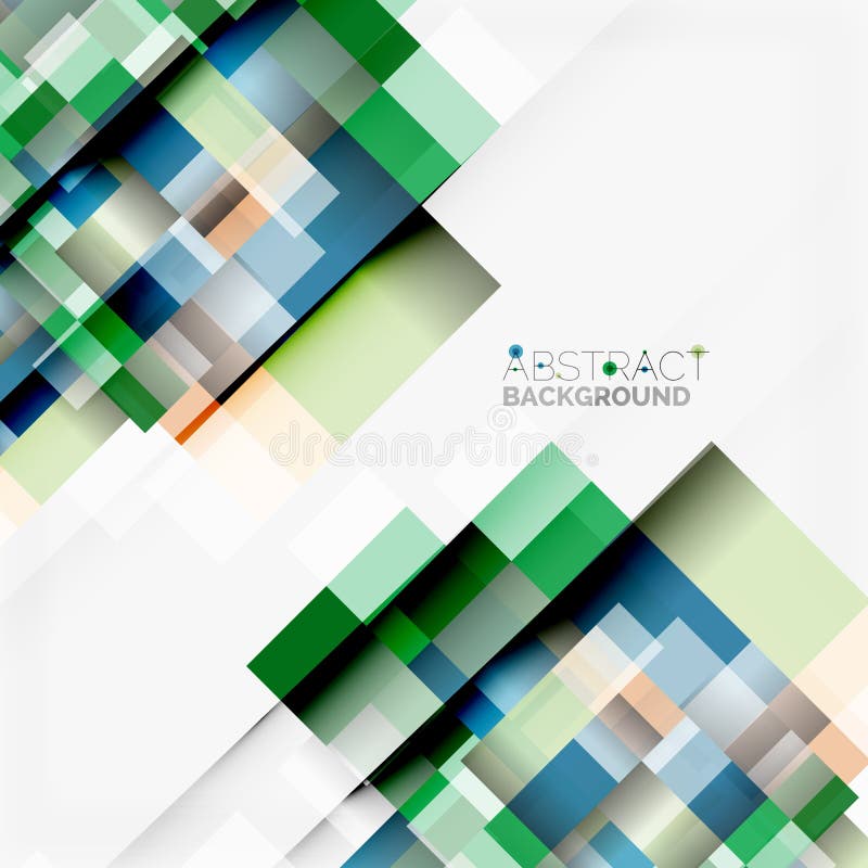 Abstract Blocks Template Design Background, Simple Geometric Shapes on ...
