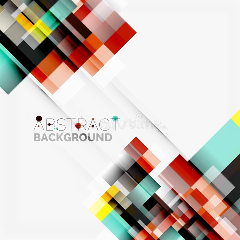 Abstract Blocks Template Design Background, Simple Geometric Shapes on ...
