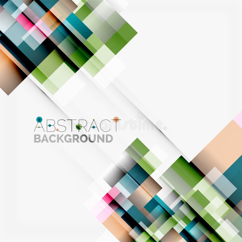 Abstract Blocks Template Design Background, Simple Geometric Shapes on ...