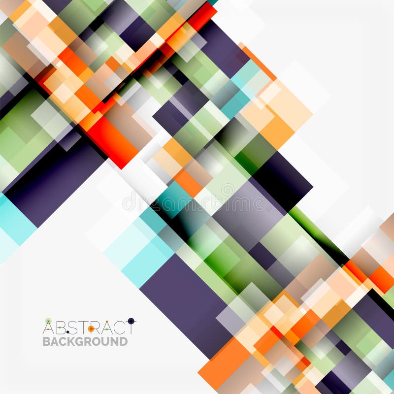 Abstract Blocks Template Design Background, Simple Geometric Shapes on ...