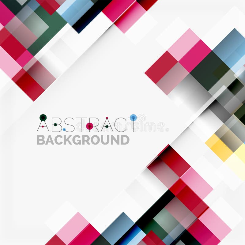Abstract Blocks Template Design Background, Simple Geometric Shapes on ...
