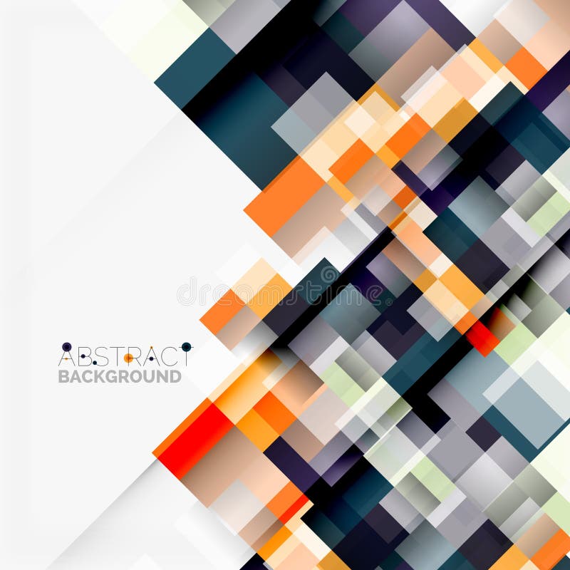 Abstract Blocks Template Design Background, Simple Geometric Shapes on ...