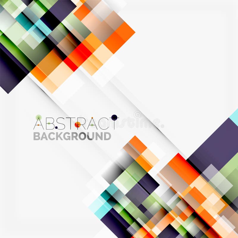 Abstract Blocks Template Design Background, Simple Geometric Shapes on ...