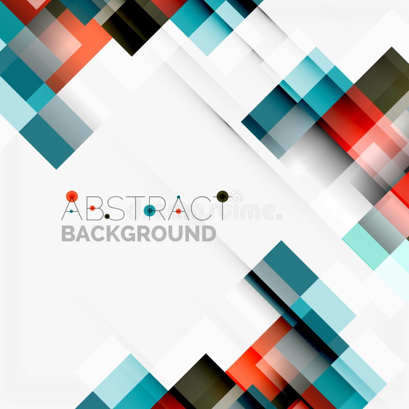 Abstract Blocks Template Design Background, Simple Geometric Shapes on ...