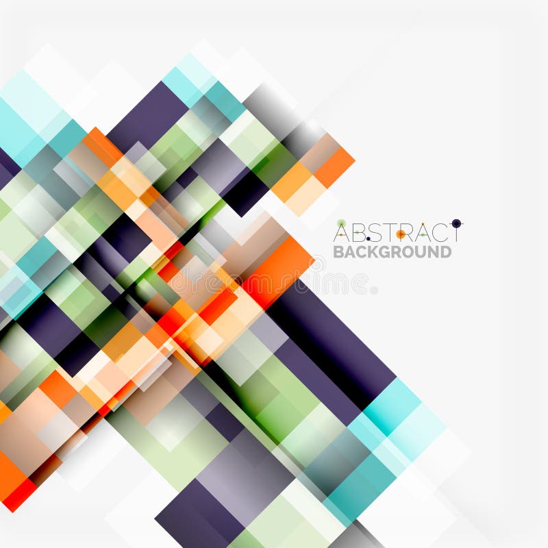 Abstract Blocks Template Design Background, Simple Geometric Shapes on ...