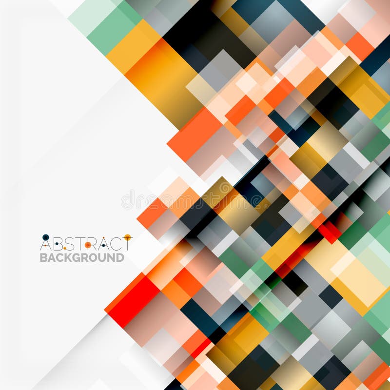 Abstract Blocks Template Design Background, Simple Geometric Shapes on ...