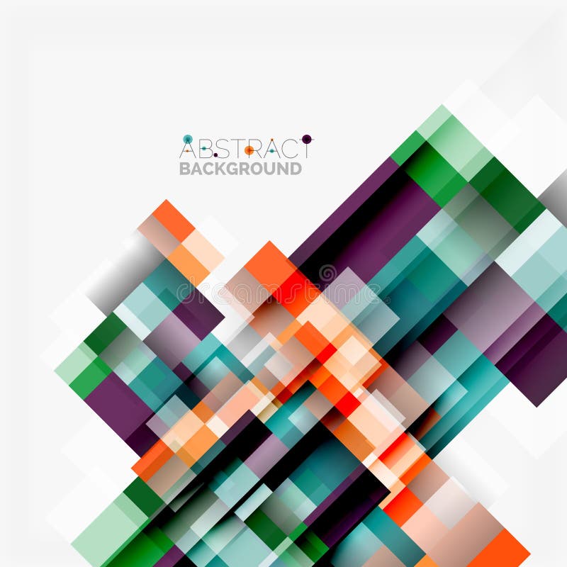 Abstract Blocks Template Design Background, Simple Geometric Shapes on ...