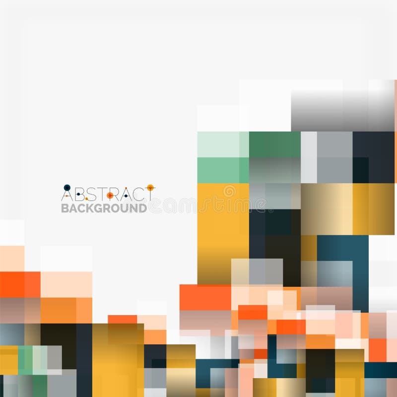 Abstract Blocks Template Design Background, Simple Geometric Shapes on ...