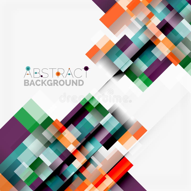 Abstract Blocks Template Design Background, Simple Geometric Shapes on ...