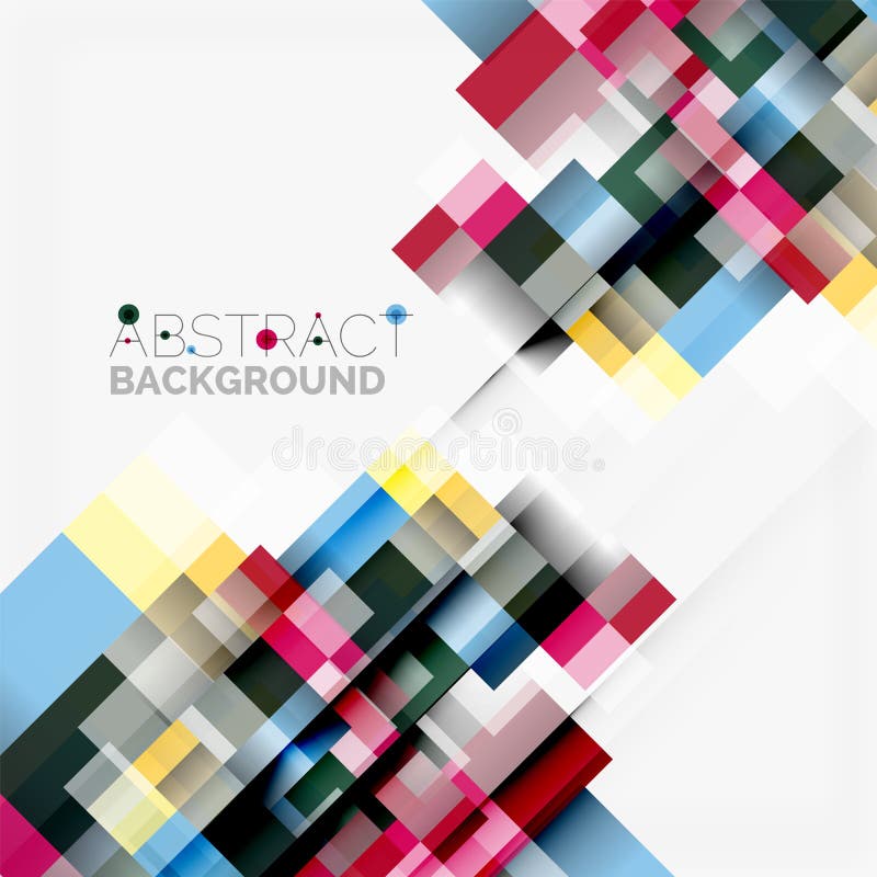 Abstract Blocks Template Design Background, Simple Geometric Shapes on ...