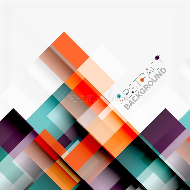 Abstract Blocks Template Design Background, Simple Geometric Shapes on ...