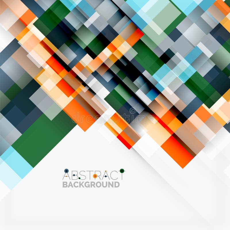 Abstract Blocks Template Design Background, Simple Geometric Shapes on ...