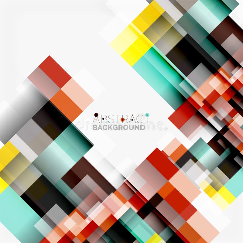 Abstract Blocks Template Design Background, Simple Geometric Shapes on ...