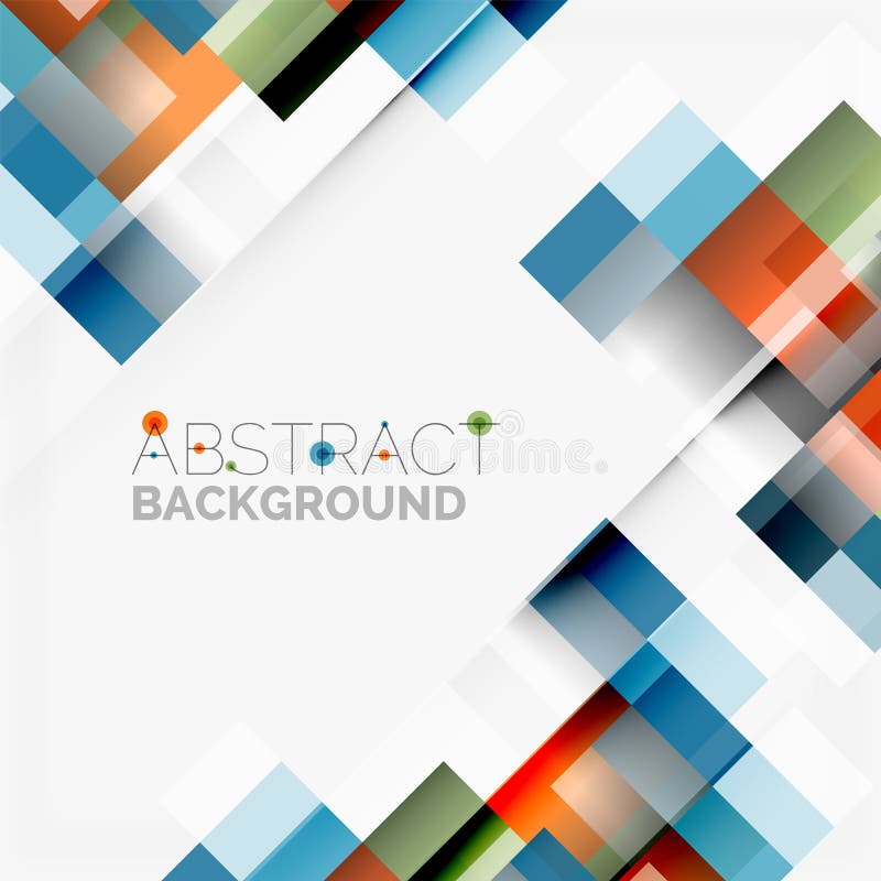 Abstract Blocks Template Design Background, Simple Geometric Shapes on ...