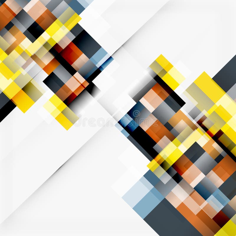 Abstract Blocks Template Design Background, Simple Geometric Shapes on ...