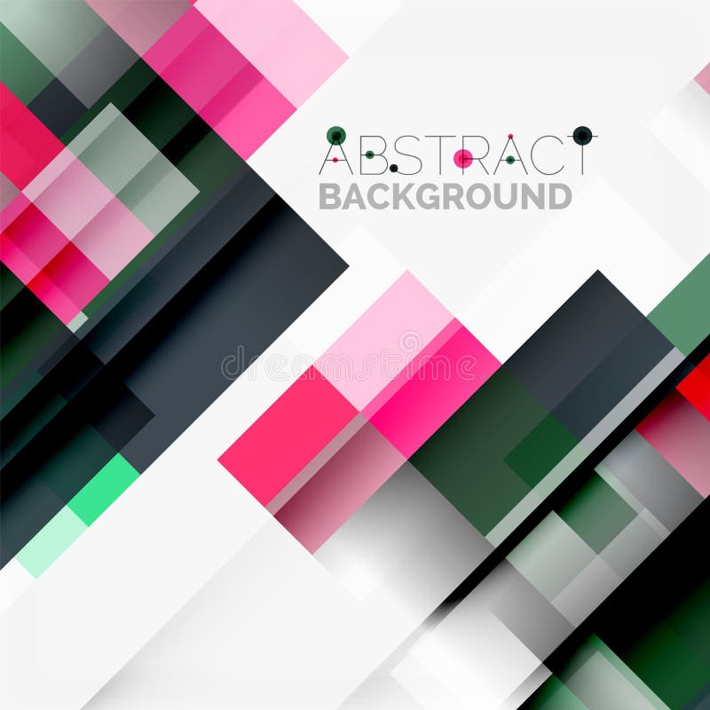 Abstract Blocks Template Design Background, Simple Geometric Shapes on ...