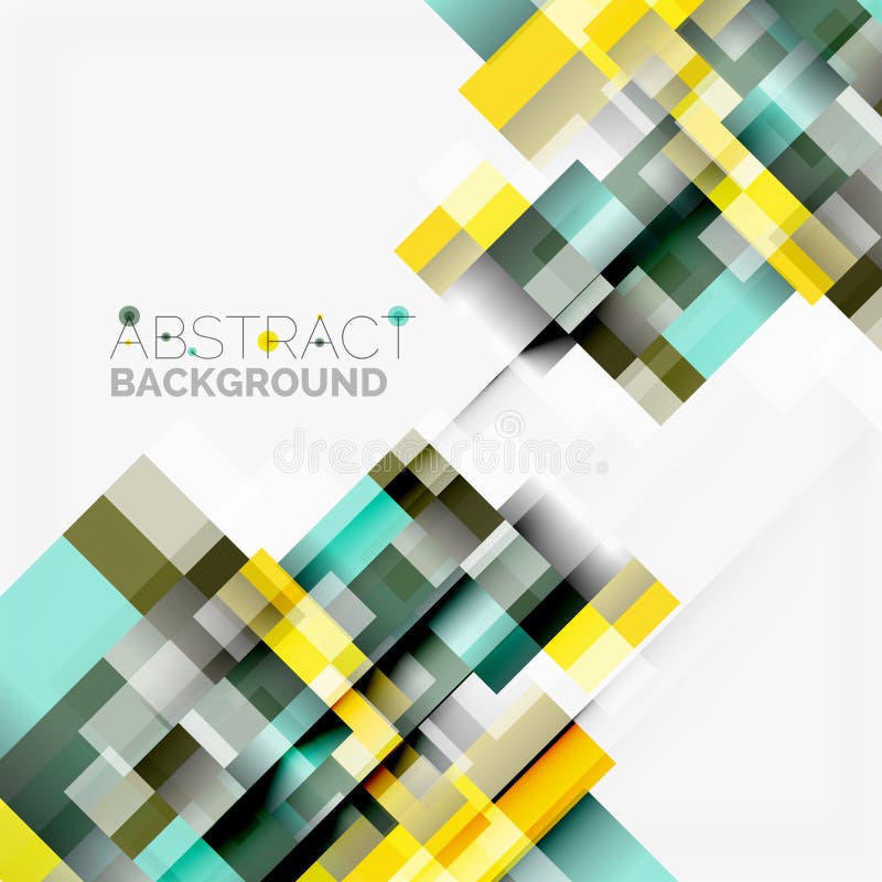 Abstract Blocks Template Design Background Stock Vector - Illustration ...